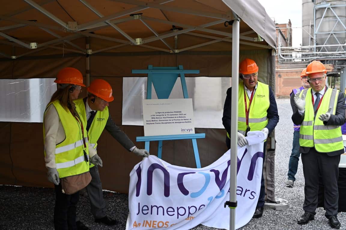 Inovyn a inauguré à Jemeppe-sur-Sambre une nouvelle ligne de production ...